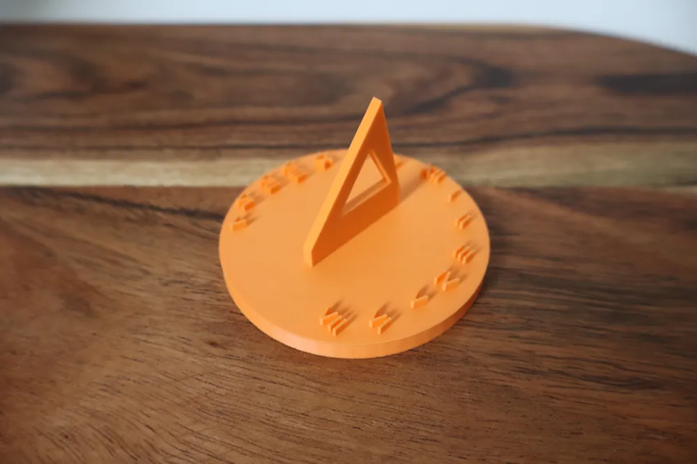 Sun Dial - Free 3D Print Model - MakerWorld