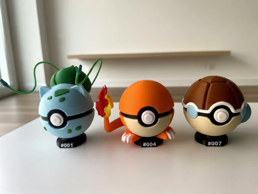 PokéBall Character Pedestal: Numbered Display Base by Malomaker ...