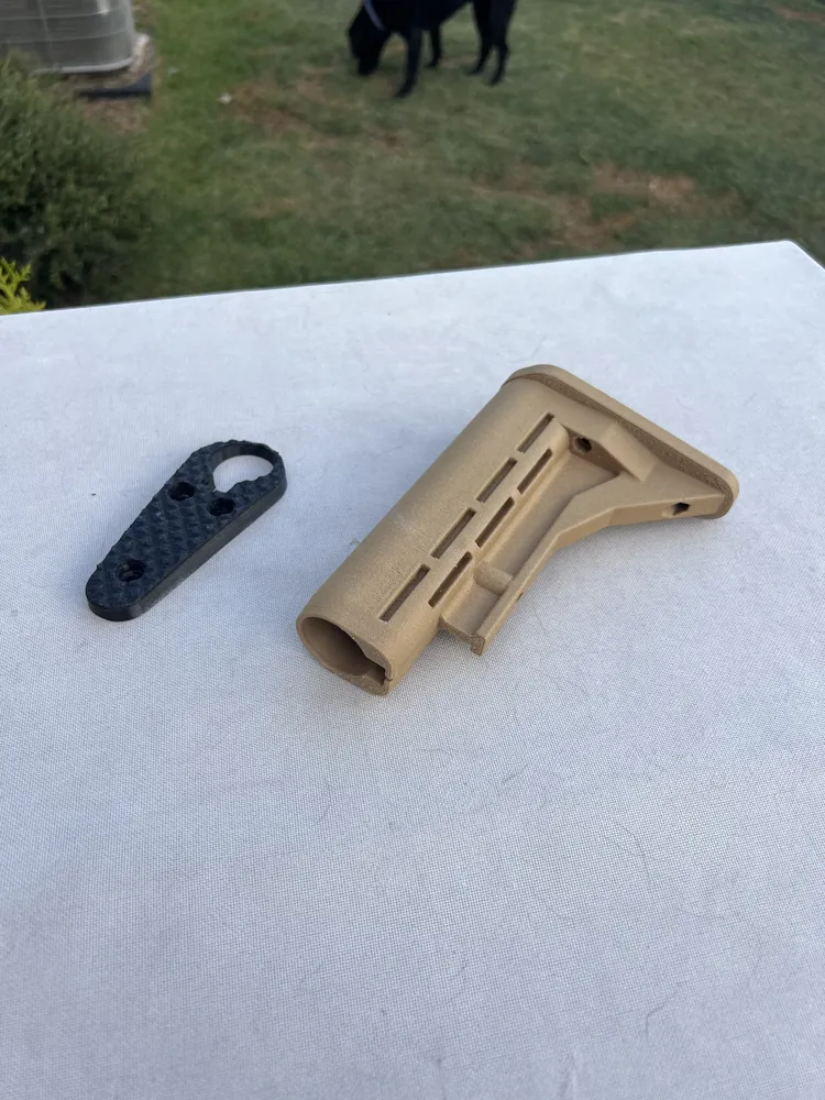 M4 Collapsible Stock with Recoil Pad 1.0 - Free 3D Print Model - MakerWorld