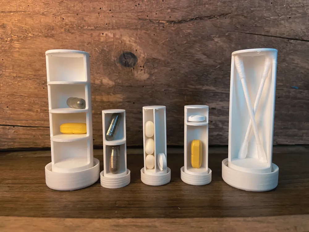 Screw-top containers for home or travel / 5 variations by Mr. Werner ...