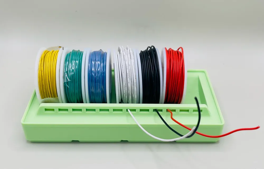 Gridfinity Wire Spool Holder Remixed by thingamajig - MakerWorld