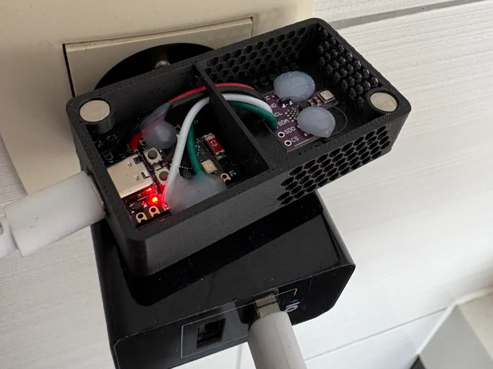 Air Sensor Case Esp32 C3 Supermini Bme680 By Ebk 3d Makerworld Download Free 3d Models