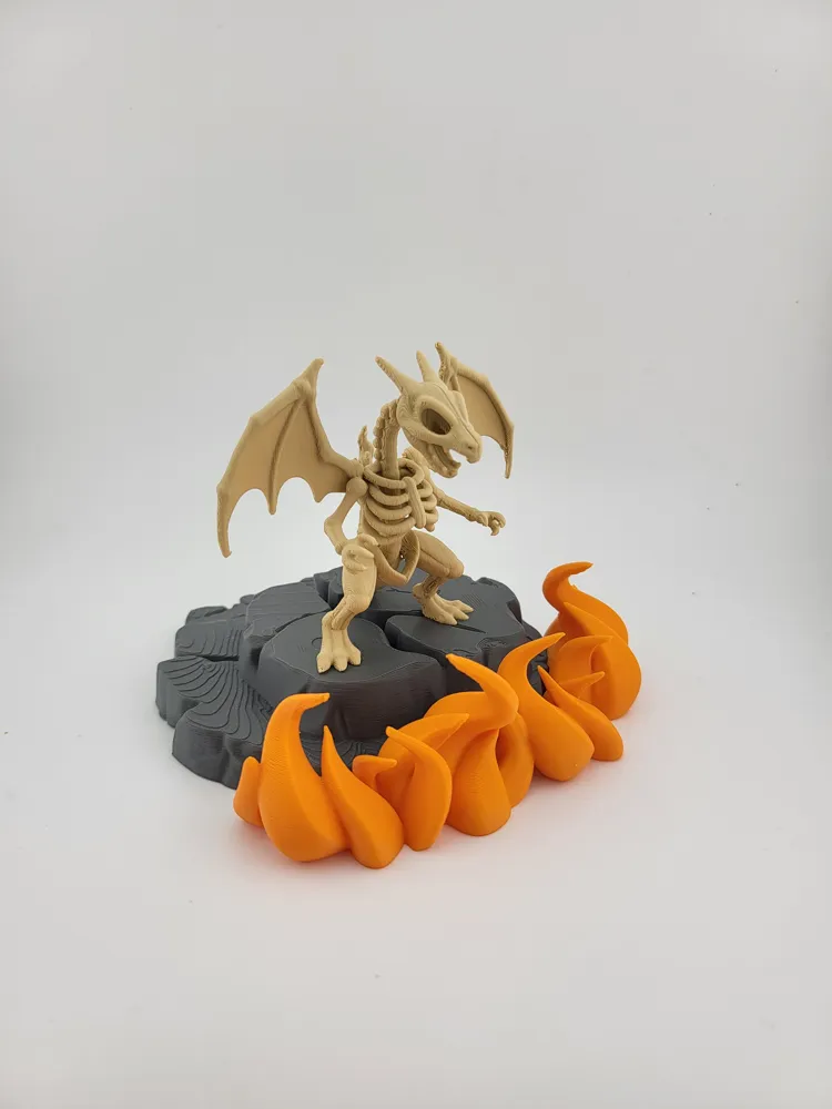 Pokemon Charizard Skeleton Action Figure Diorama - Free 3D Print Model ...