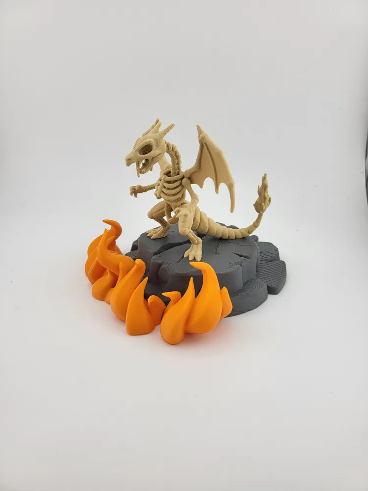 Pokemon Charizard Skeleton Action Figure Diorama - Free 3D Print Model ...