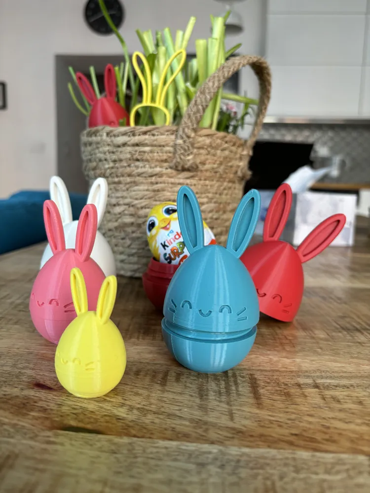 Easter bunny egg (hollow, threaded) by Petra Ollender - MakerWorld