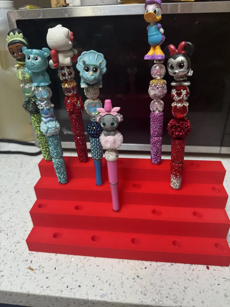 Pen Holder v6 - 4 Tier - Free 3D Print Model - MakerWorld