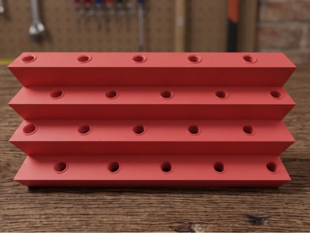 Pen Holder v6 - 4 Tier - Free 3D Print Model - MakerWorld