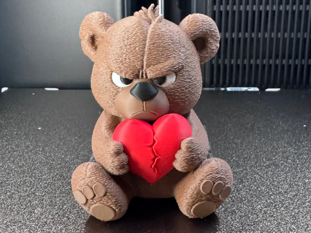 The Anti-Valentine's Day Bear + Keychain - Free 3D Print Model - MakerWorld