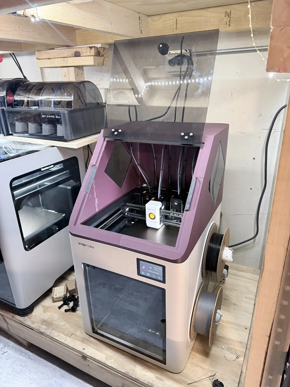 Snapmaker U1 Top Hat By. Srin added side windows - Free 3D Print Model ...