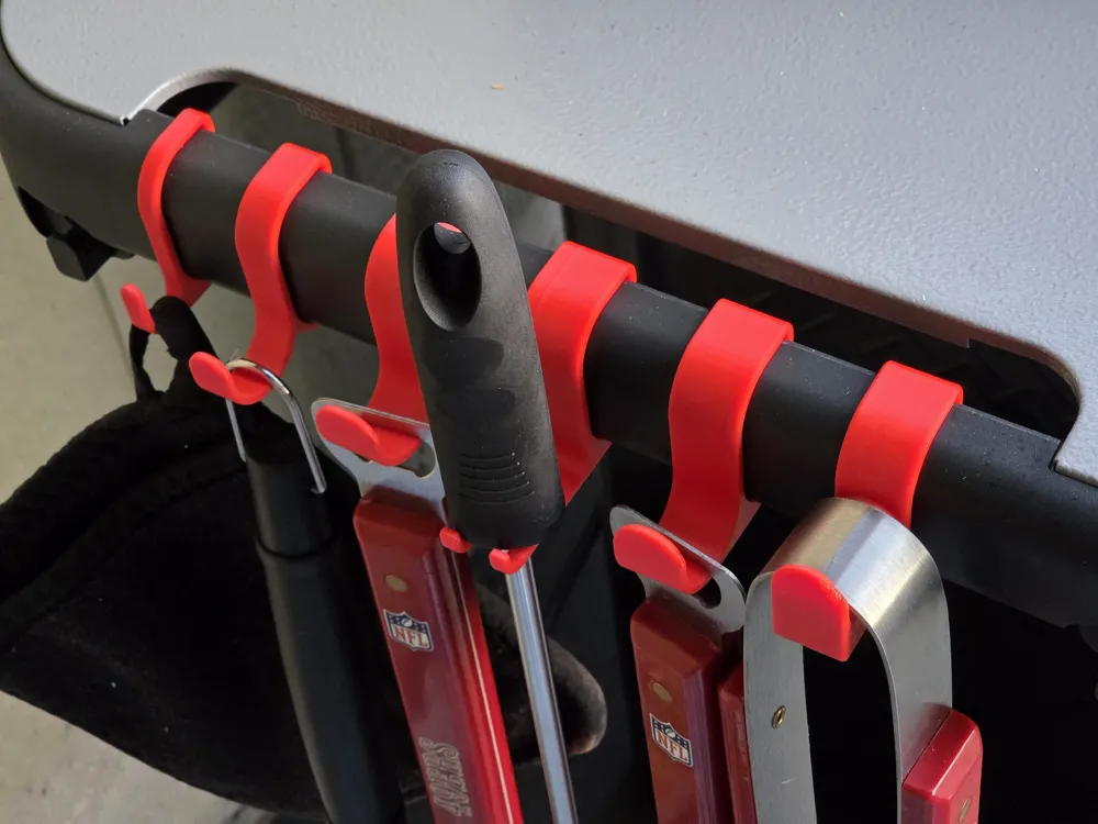 Grill Handle Hooks & Accessories, Snap On - Free 3D Print Model ...