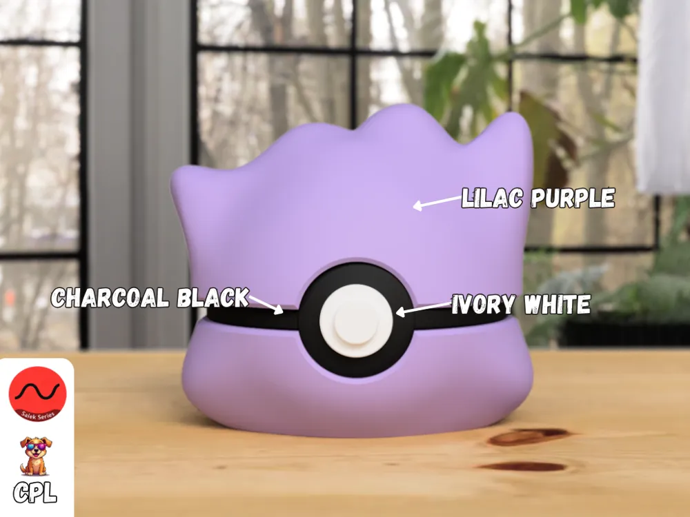 #0132 - Ditto Pokeball - Free 3D Print Model - MakerWorld
