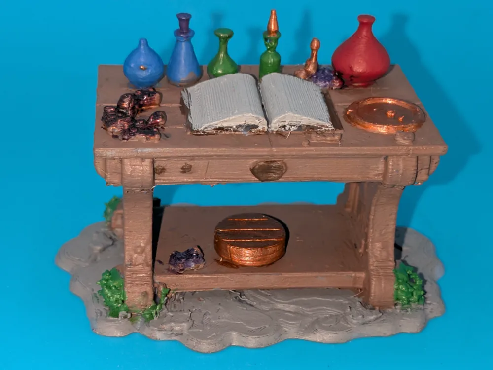 Alchemist's Table for Miniatures, Dioramas by StoneRock MakerWorld ...