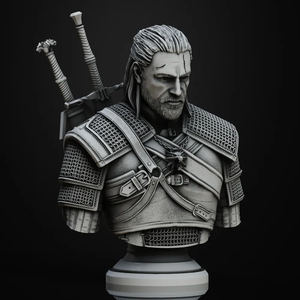 Geralt de Rívia – The Witcher - Modelo gratuito para impressão 3D ...