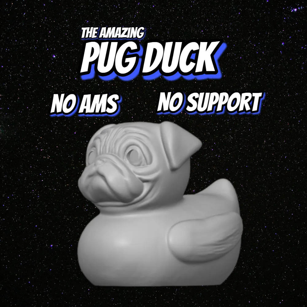 Pug Duck by StevieWander MakerWorld: Download Free 3D Models
