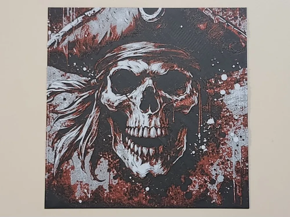 Pirate Skull V1 (hueforge) by briankstan MakerWorld: Download Free 3D ...