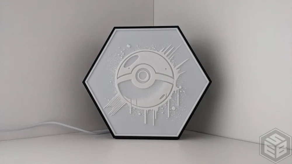 Pokemon Pokeball Hex lamp Litho by Seb3D MakerWorld: Download Free 3D ...