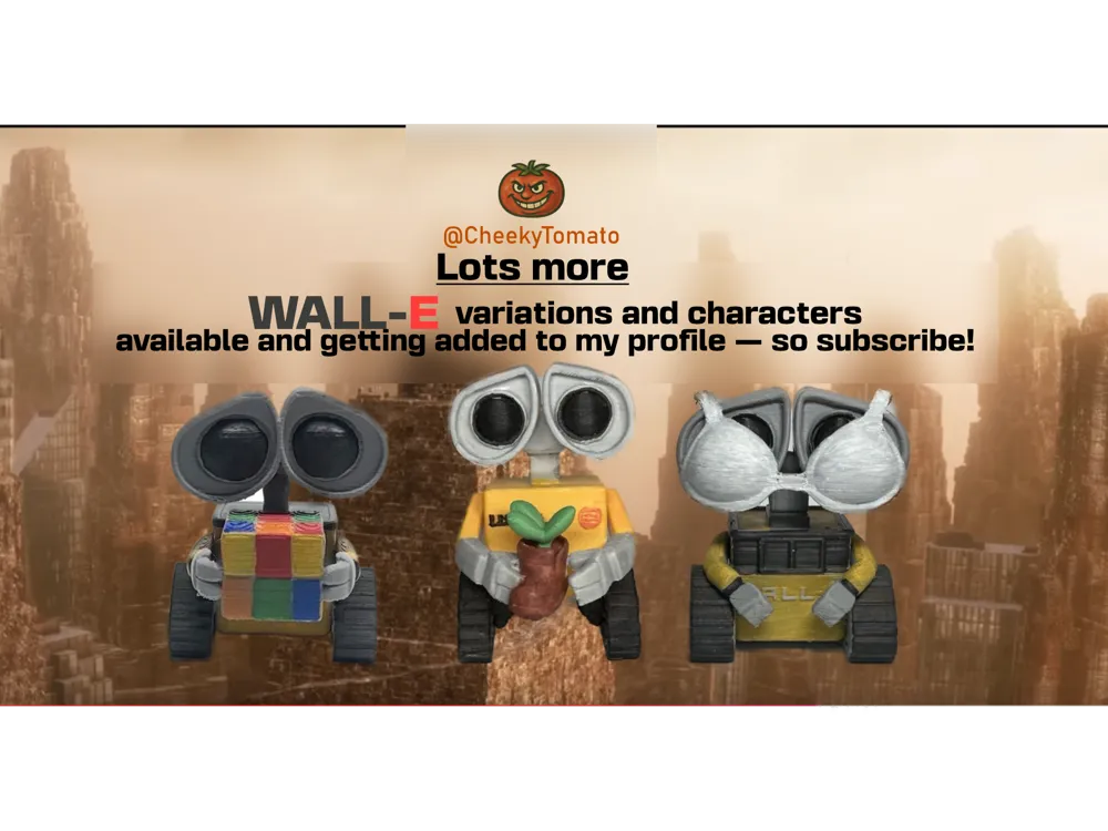 WALL·E DeskBuddy - Free 3D Print Model - MakerWorld
