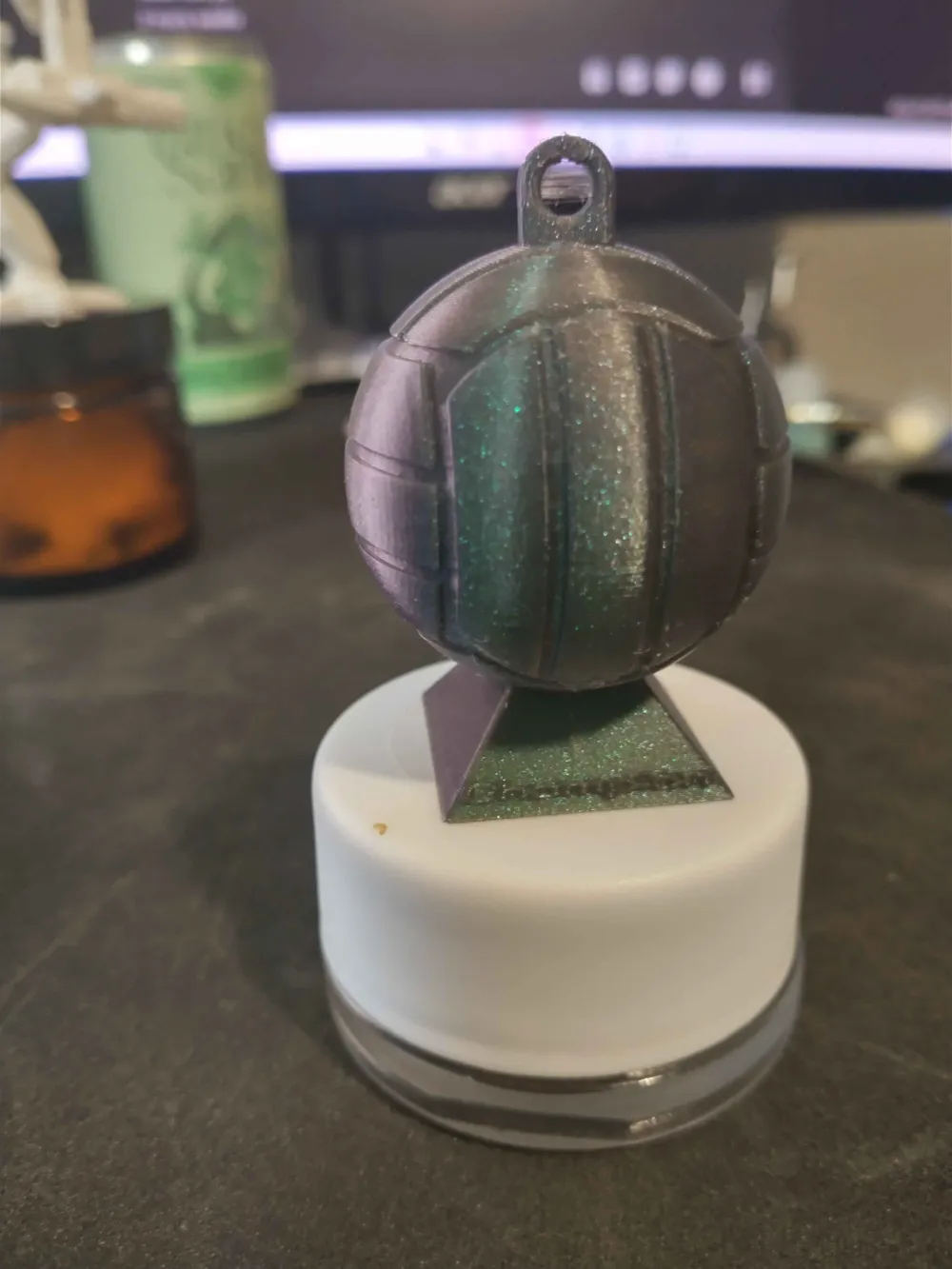 Customizable Volleyball keychain or Trophy by Genesiss MakerWorld ...