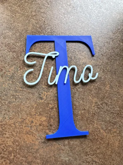 Timo Name Tag Door Sign by SavagePat - MakerWorld