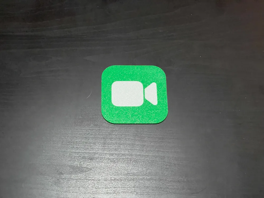 FaceTime App Icon for iPhone Coaster by MalcTheOracle - MakerWorld