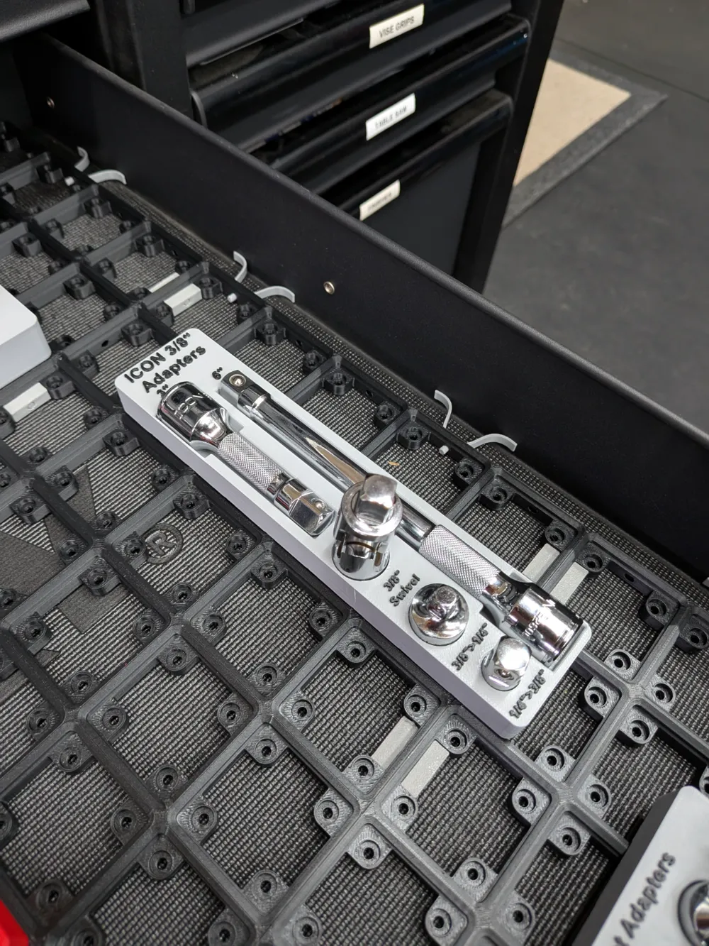 ICON 3/8" Socket Adapter Gridfinity Holder by DisownedPennyMakerWorld ...