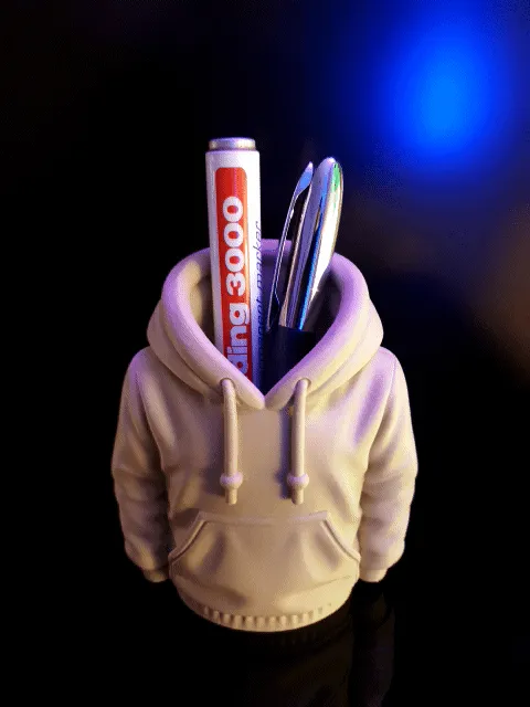 Hoodie Desk-Organizer - Free 3D Print Model - MakerWorld