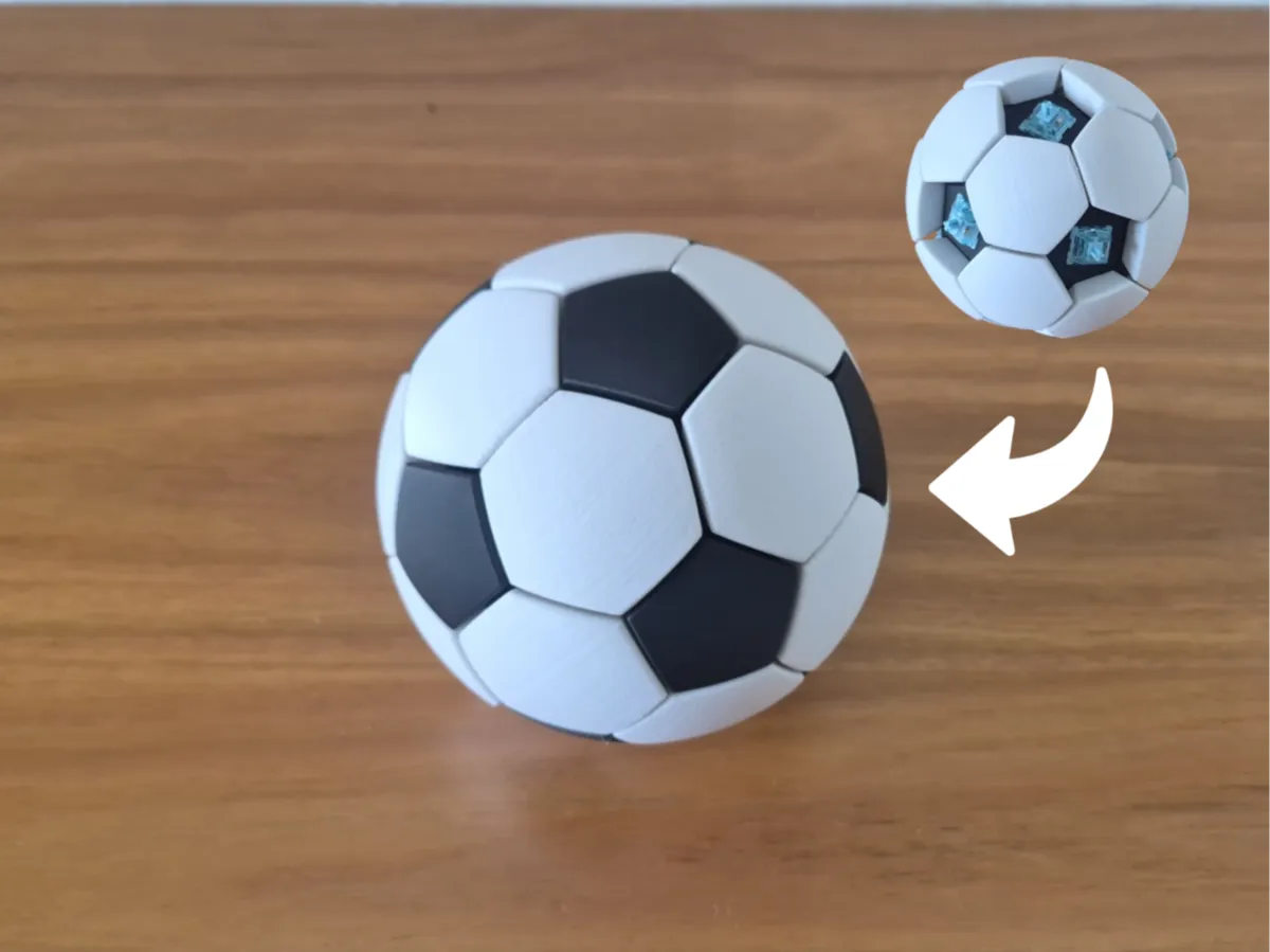 Soccer Ball/Football Fidget Clicker - Free 3D Print Model - MakerWorld