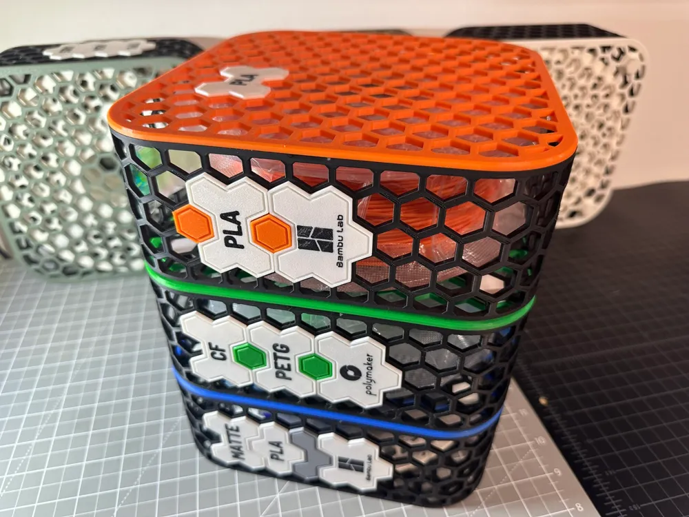 Hex Spool Box - Free 3D Print Model - MakerWorld