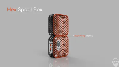 Hex Spool Box - Free 3D Print Model - MakerWorld