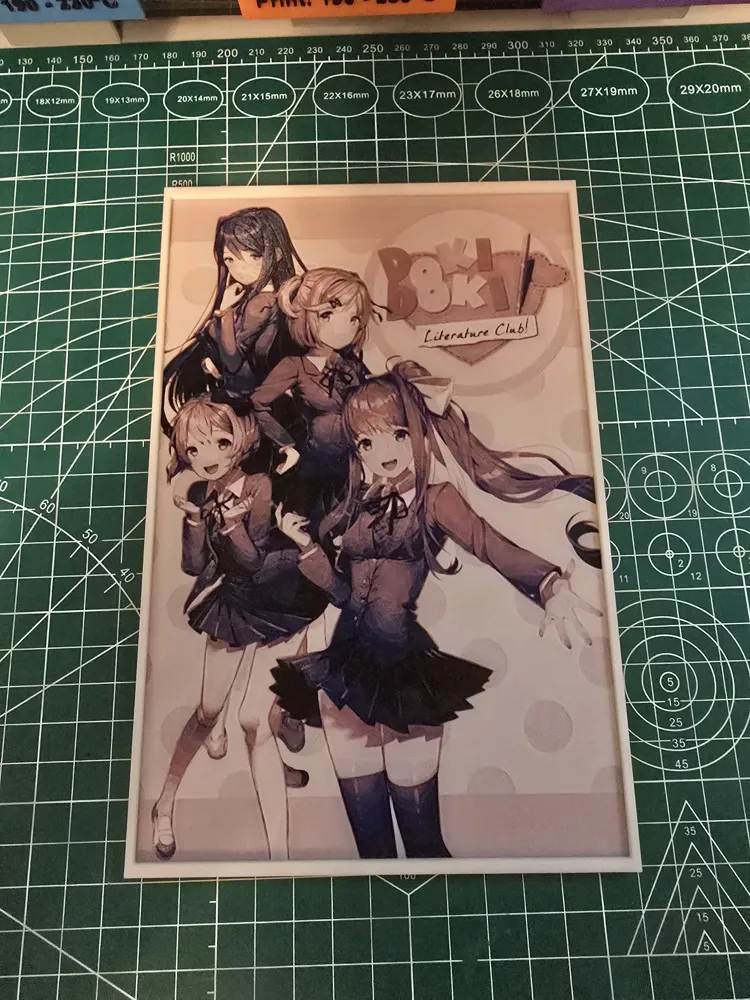 Doki Doki Literature Club Poster - Hueforge Art by Lumpy3D MakerWorld ...