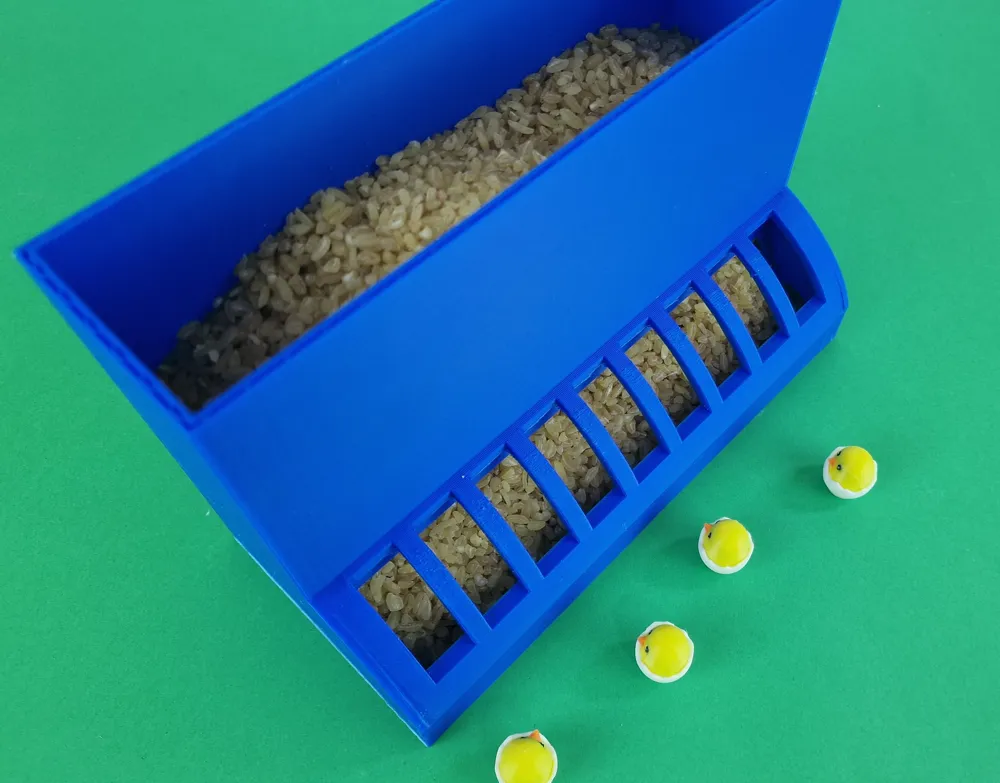Quail chick feeder - The Crumb Hub 1.0! by dean86 MakerWorld: Download Free 3D Models