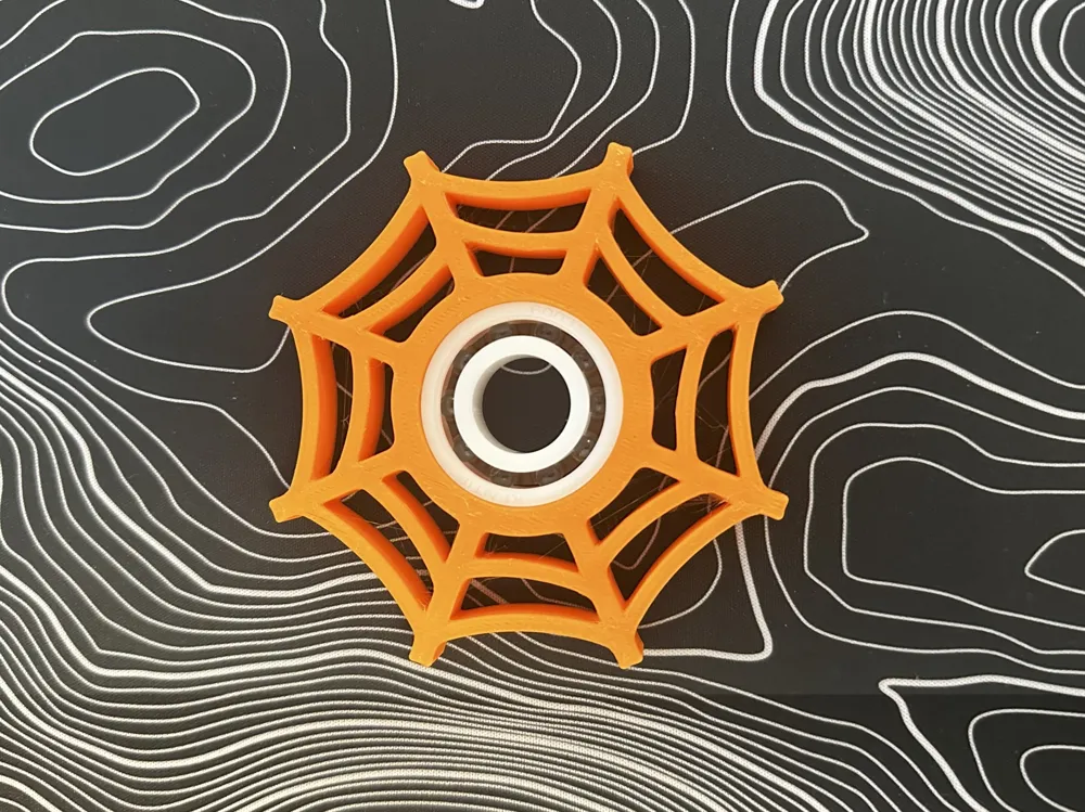 Halloween Spider Web Fidget Spinner - Free 3D Print Model - MakerWorld