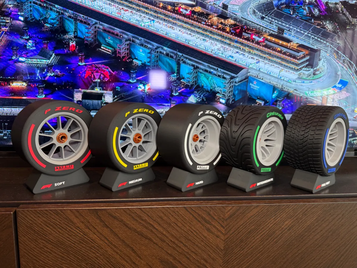 Réplica Pneus F1 2025 (Conjunto Completo) - Modelo gratuito para ...