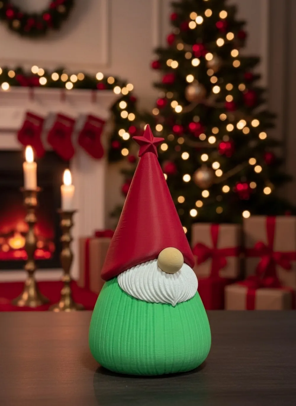 CHRISTMAS GNOME NO AMS - Free 3D Print Model - MakerWorld