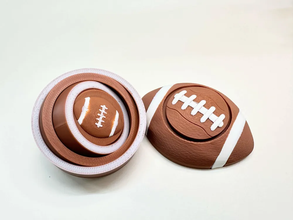 Football Fidget Spinners Gyro Print in Place - Free 3D Print Model ...