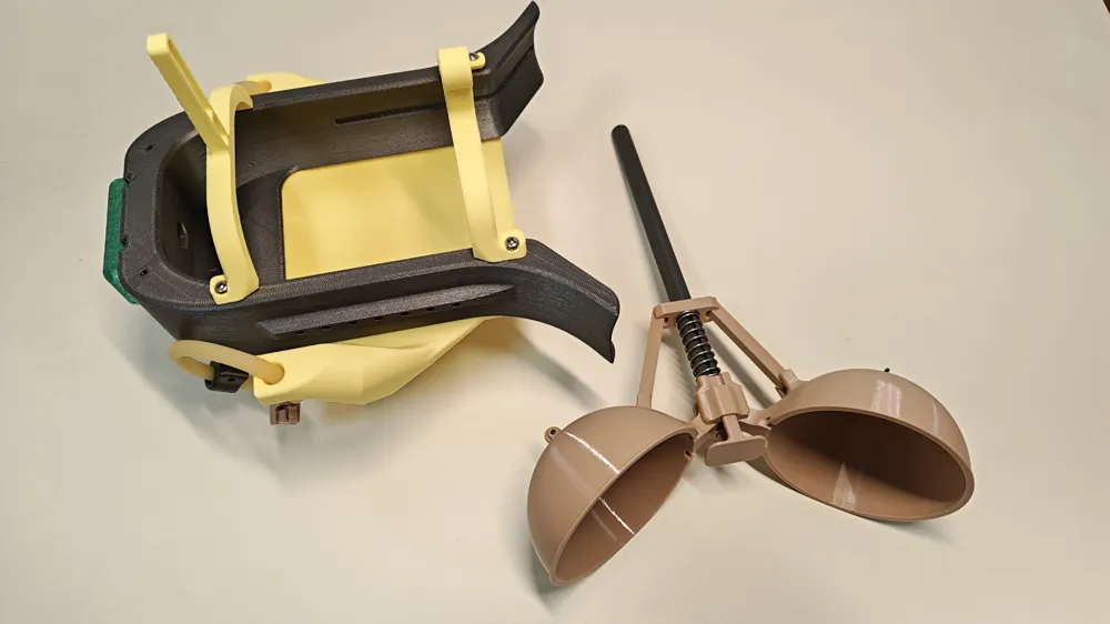 Snowball launcher V2 - Free 3D Print Model - MakerWorld