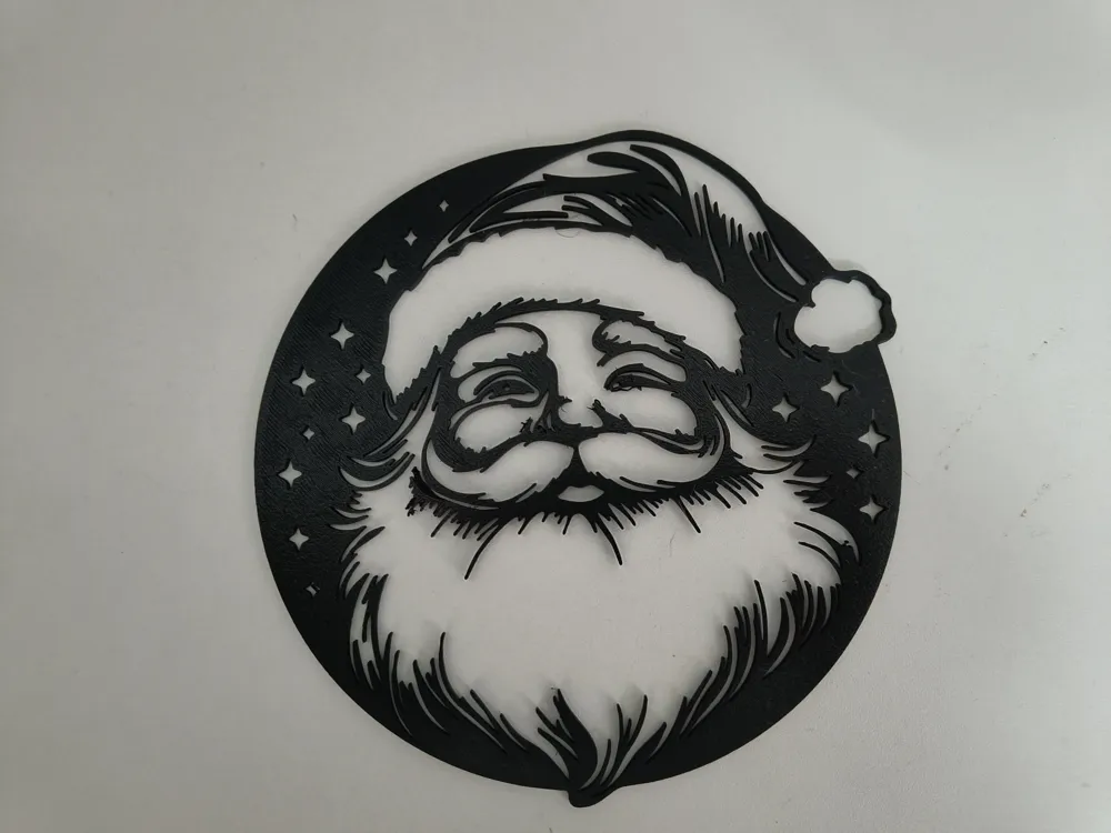 Santa Claus 2d Wall art - Free 3D Print Model - MakerWorld