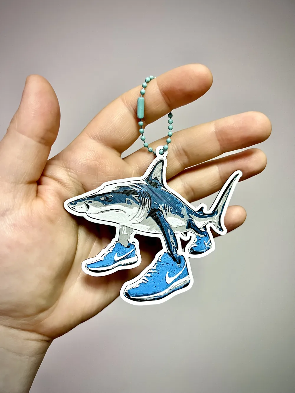 Tralalero Tralala Hueforge Keychain by Ania UliaszMakerWorld: Download ...