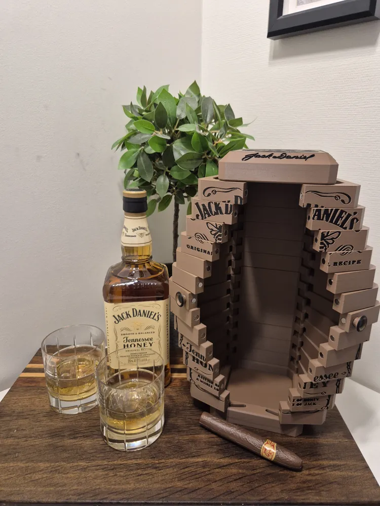 Jack Daniel's Tennessee Honey Whiskey display box - Free 3D Print Model ...