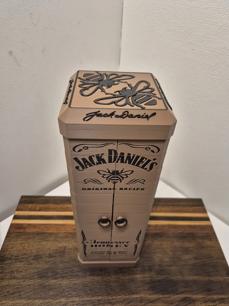 Jack Daniel's Tennessee Honey Whiskey display box - Free 3D Print Model ...