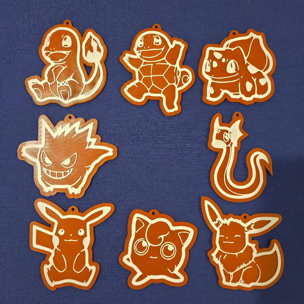 Gingerbread Pokémon Christmas ornaments - Free 3D Print Model - MakerWorld
