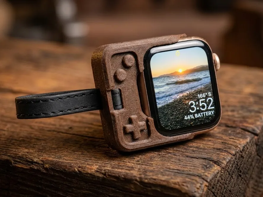 Game Boy Style Case for Apple Watch - Free 3D Print Model - MakerWorld