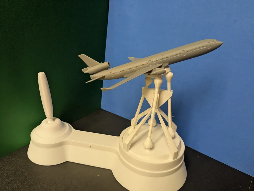 MD-11 Trijet - Display stand and Jet joystick - Free 3D Print Model ...