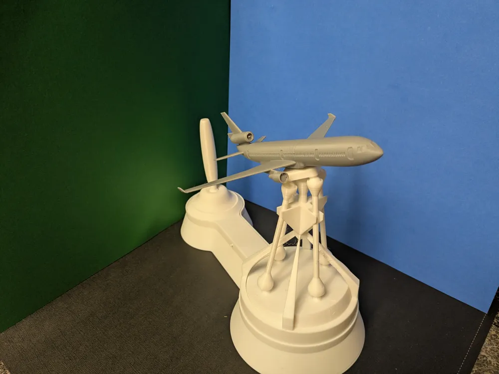 MD-11 Trijet - Display stand and Jet joystick - Free 3D Print Model ...
