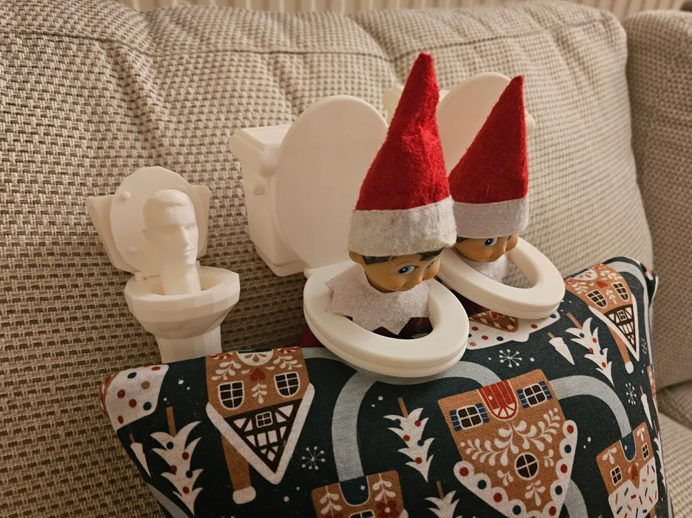 Elf On The Shelf EOTS Skibidi toilet prop Remixed by Goto10 MakerWorld ...