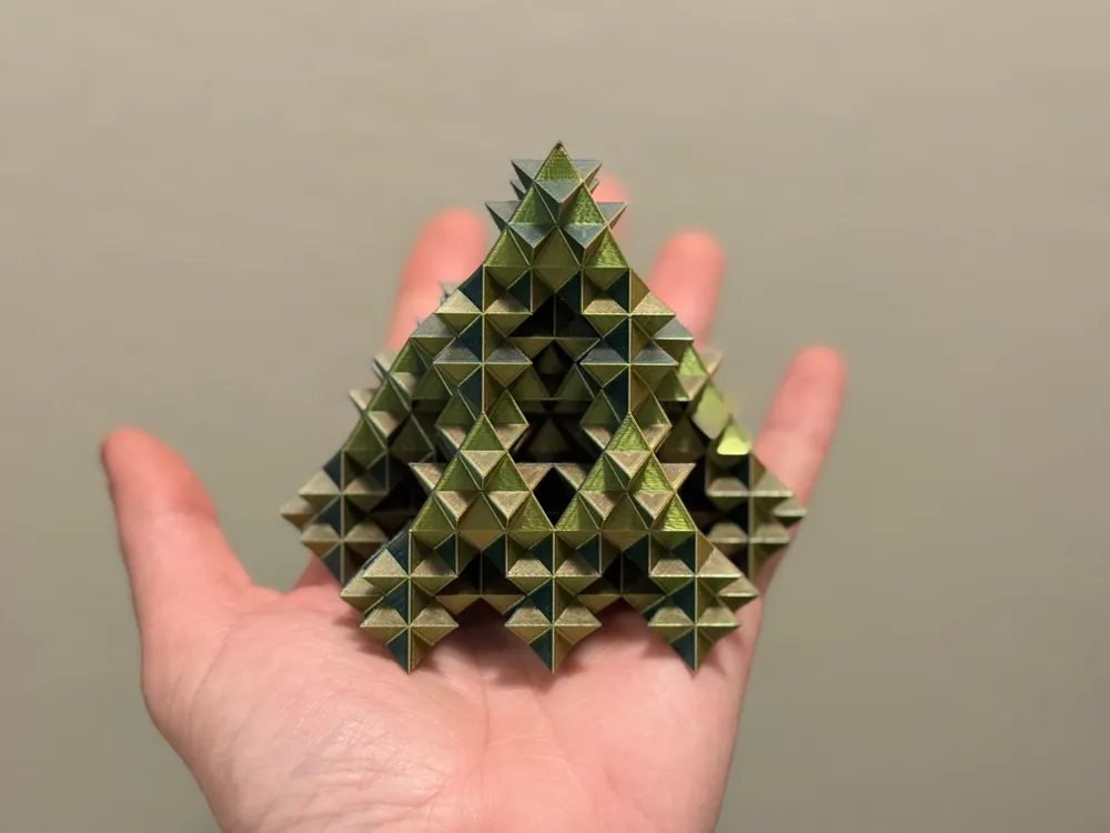 Hexagonal Honeycomb Fractal Pyramid by Endless Design Lab 🌀 - MakerWorld