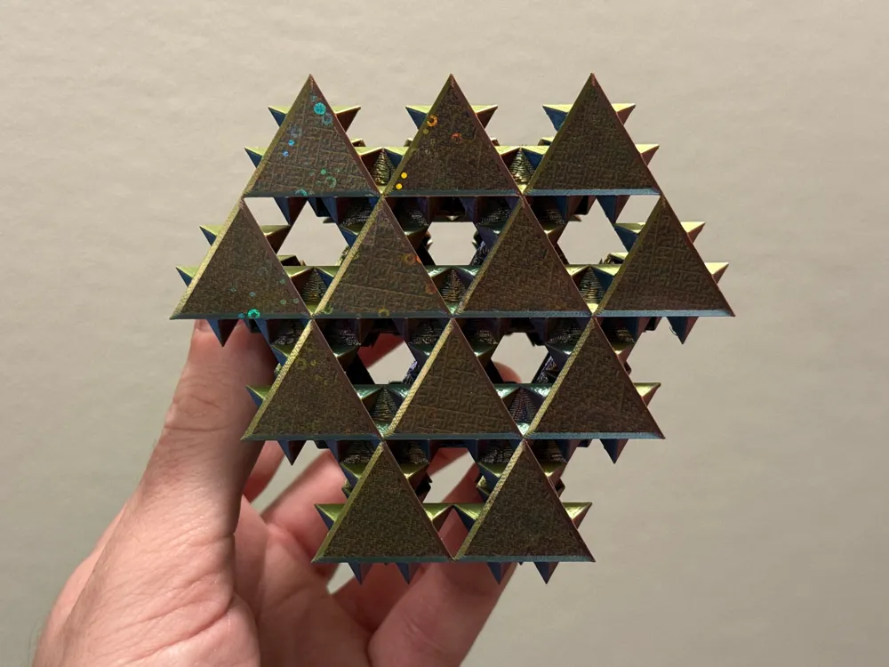 Hexagonal Honeycomb Fractal Pyramid by Endless Design Lab 🌀 MakerWorld ...