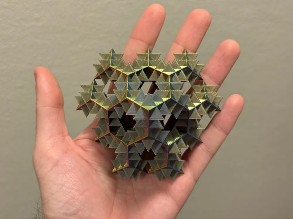 Hexagonal Honeycomb Fractal Pyramid by Endless Design Lab 🌀 MakerWorld ...