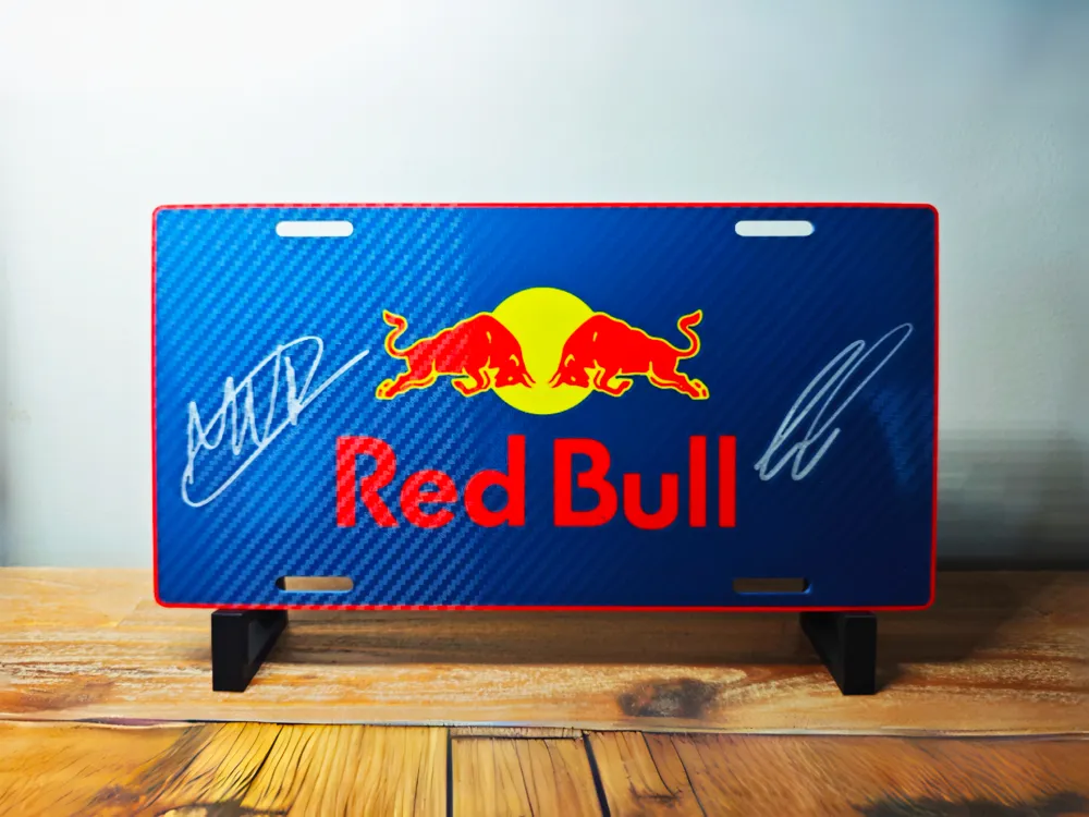 F1 Team Licence Plate - Red Bull by P78 MakerWorld: Download Free 3D Models