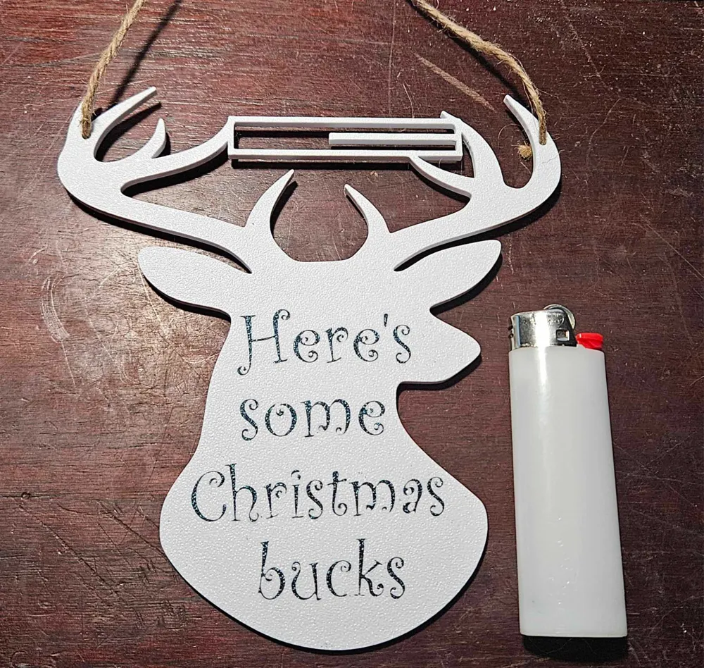 Christmas Bucks monetary gift ornament by Warlock MakerWorld: Download ...